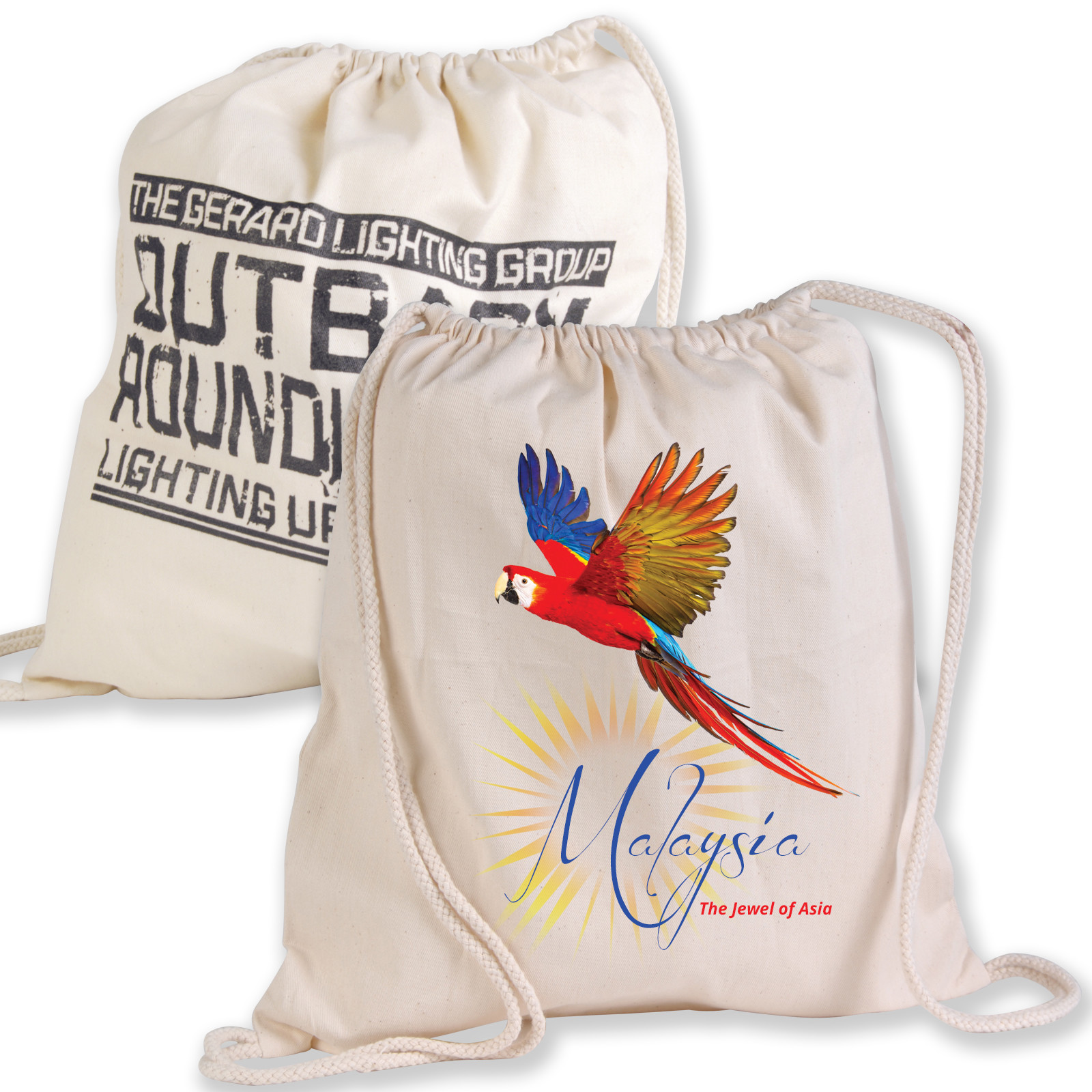 Personalised Clayfield Calico Library Bag - PromoPAL