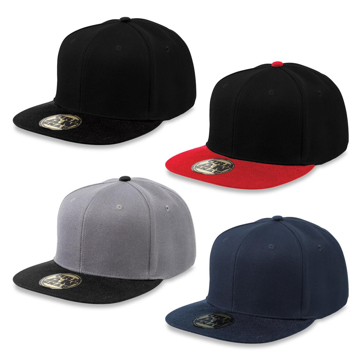 Personalised Urban Snap Flat Peak Caps - PromoPAL