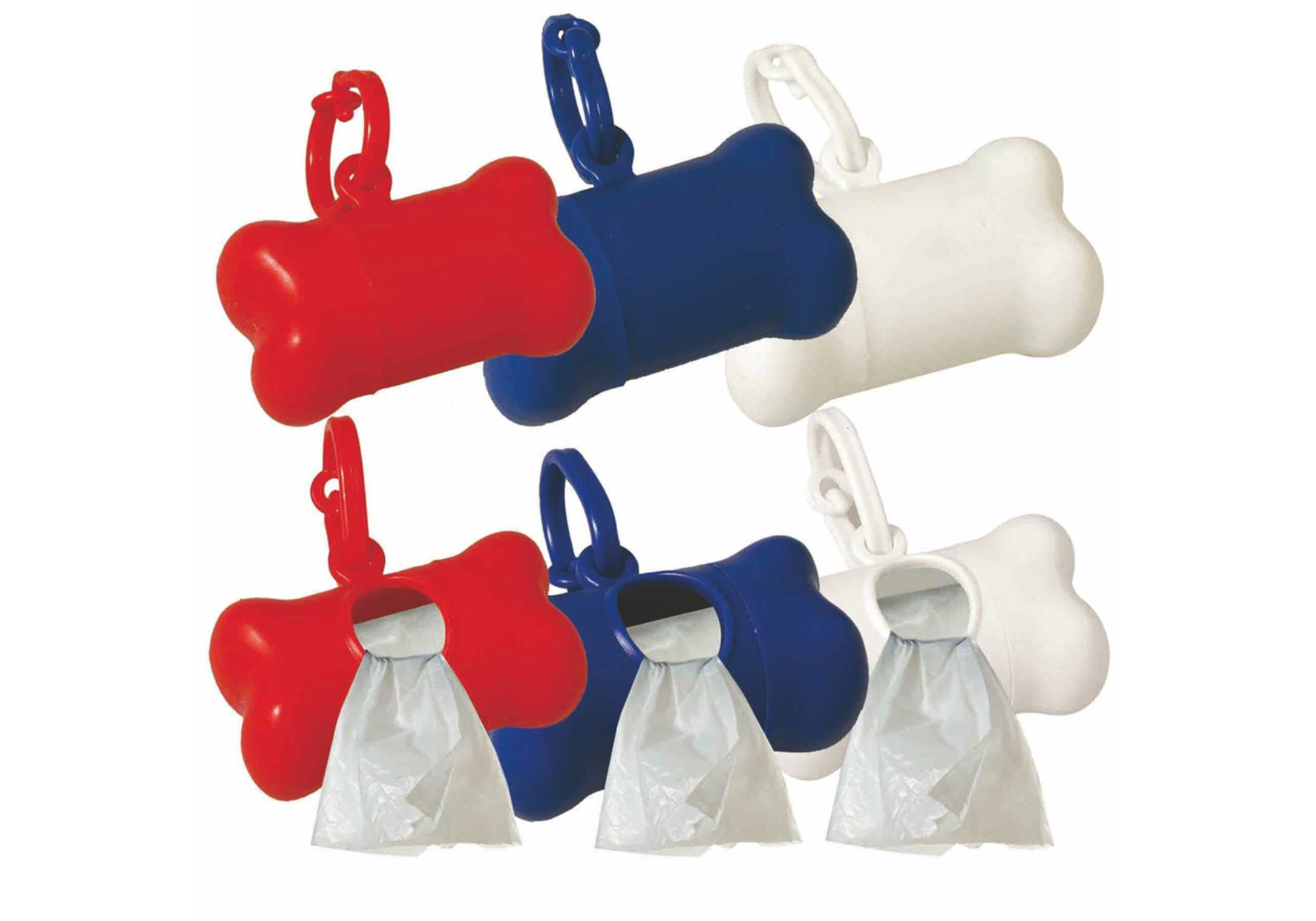 Personalised Dog Bone Waste Bag Dispensers - PromoPAL