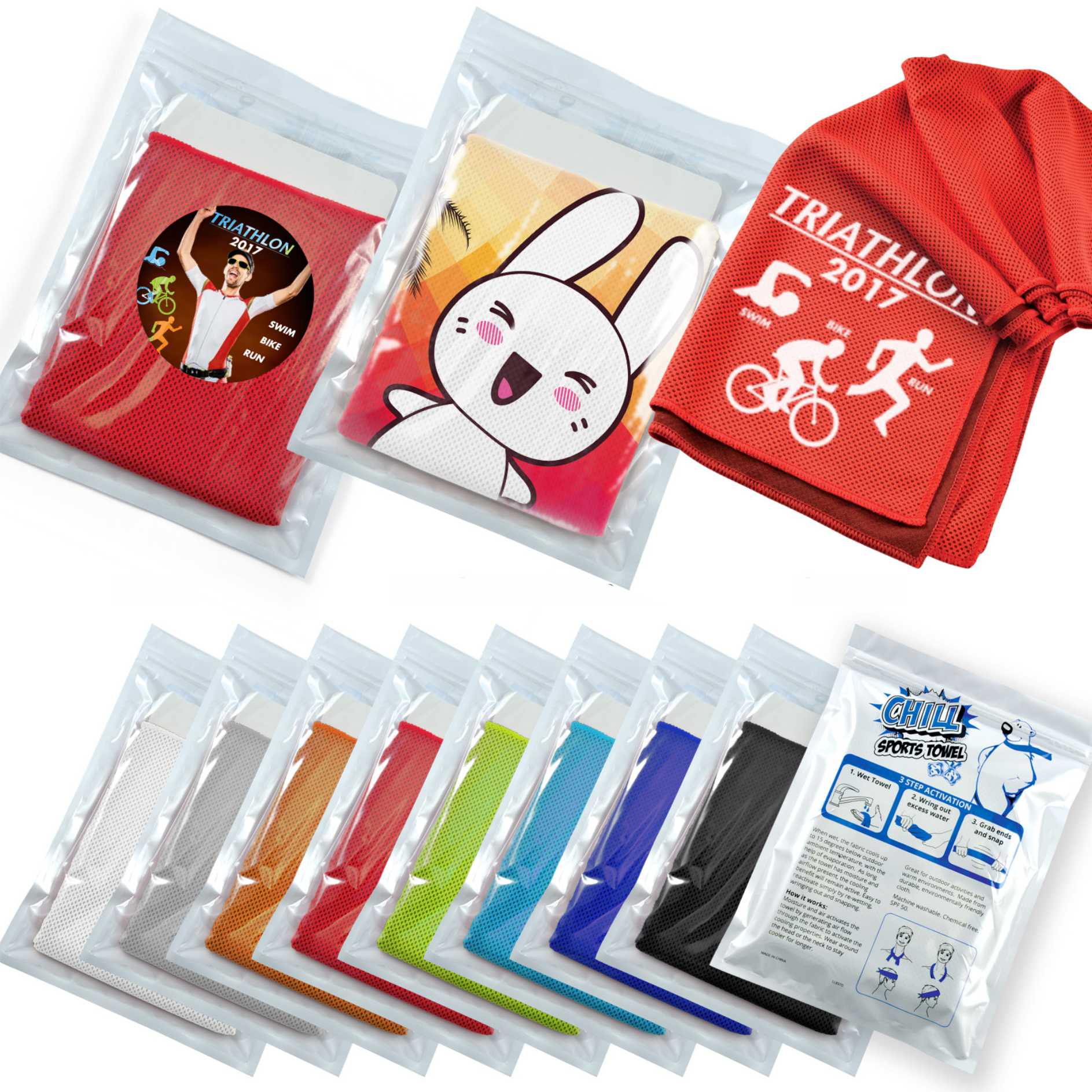 Personalised Chilly Cooling Towels - PromoPAL