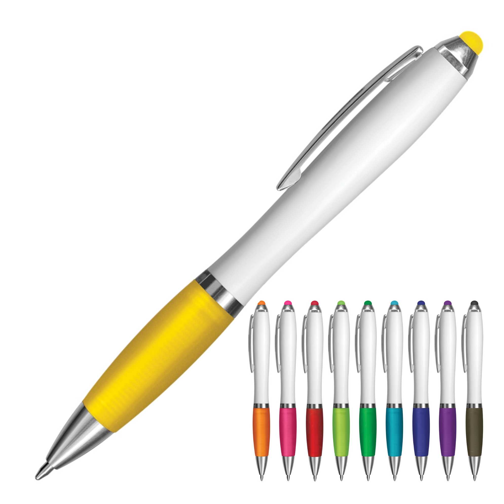 Personalised Lincoln Plastic Stylus Pen | PromoPAL