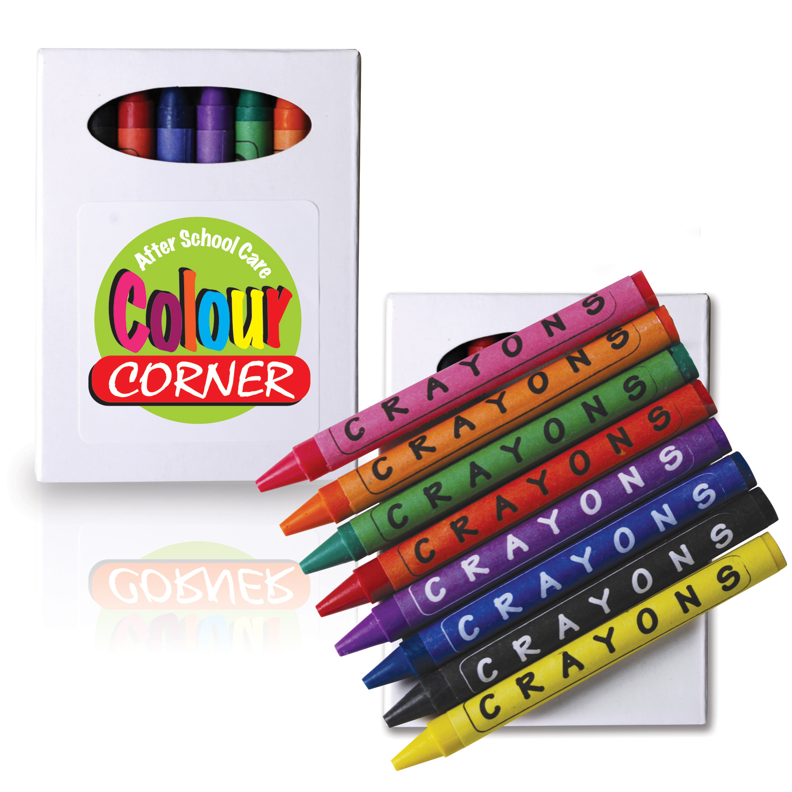 Personalised 8 Pack Colour Crayons - PromoPAL