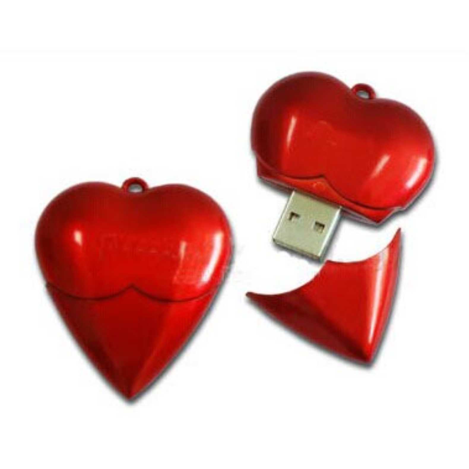 Personalised Heart USB Flash Drives - 4Gb - PromoPAL