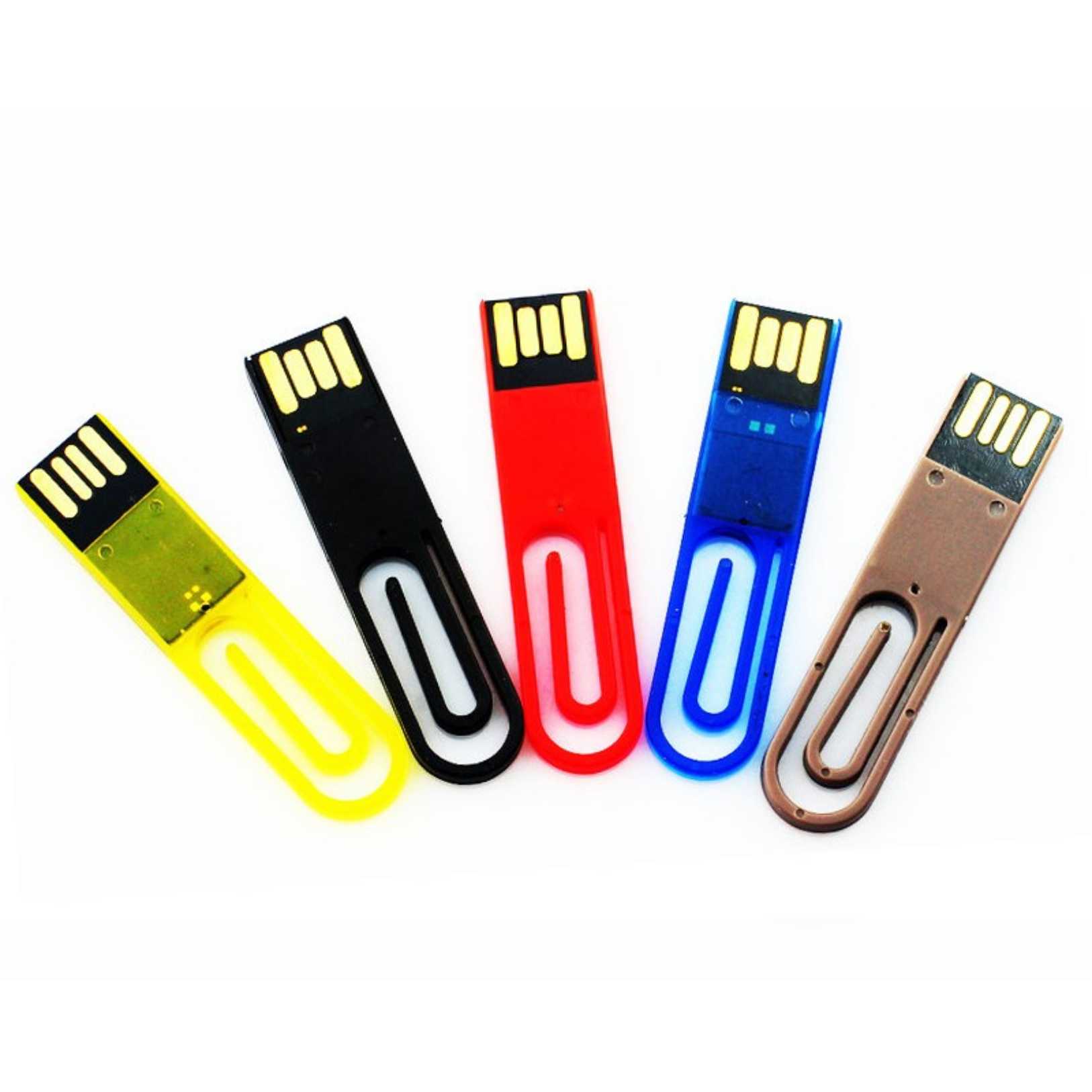 Personalised Paper Clip Mini USB Flash Drives - 4Gb - PromoPAL